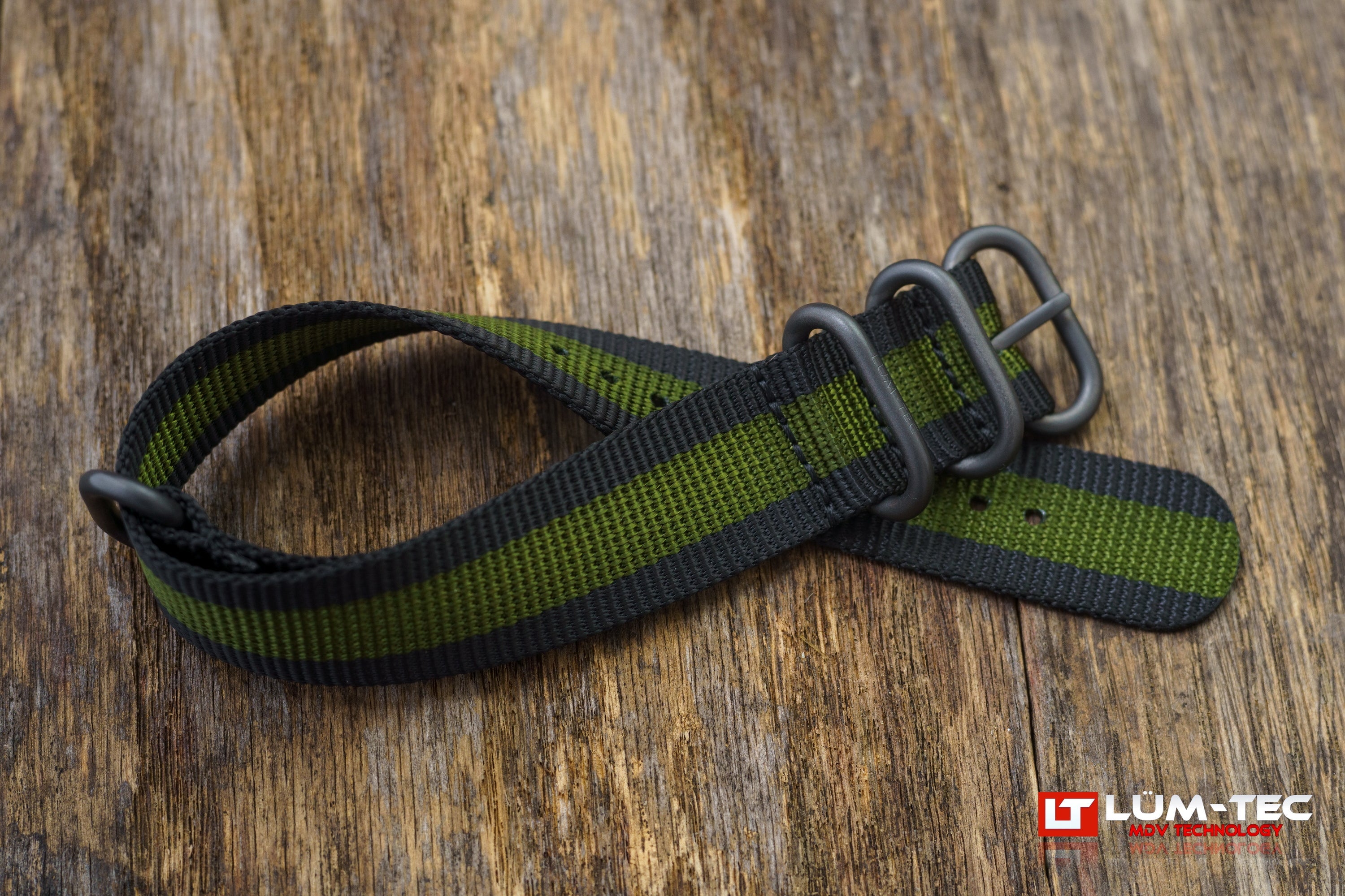 Black with Green Striped Military Strap – MILSPEC WATCH GROUP