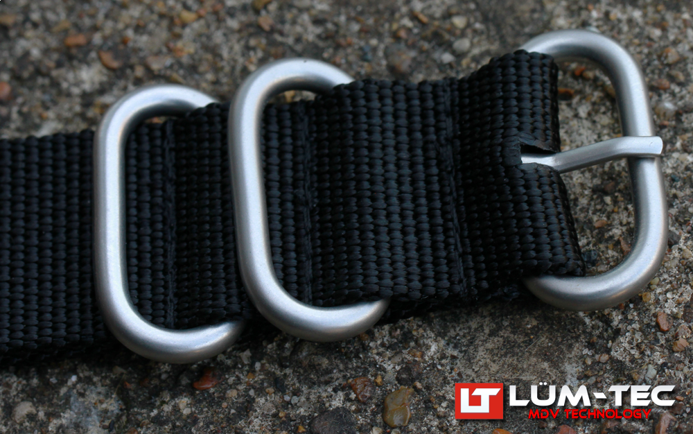 Black Nylon Military Style Strap SS Hardware 22mm and 24mm – MILSPEC ...